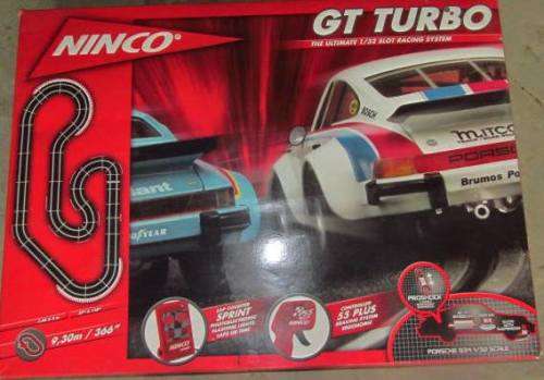 Sets - **Ninco GT Turbo Slot Racing System**....Two Cars,tracks etc....As per photos was sold ...